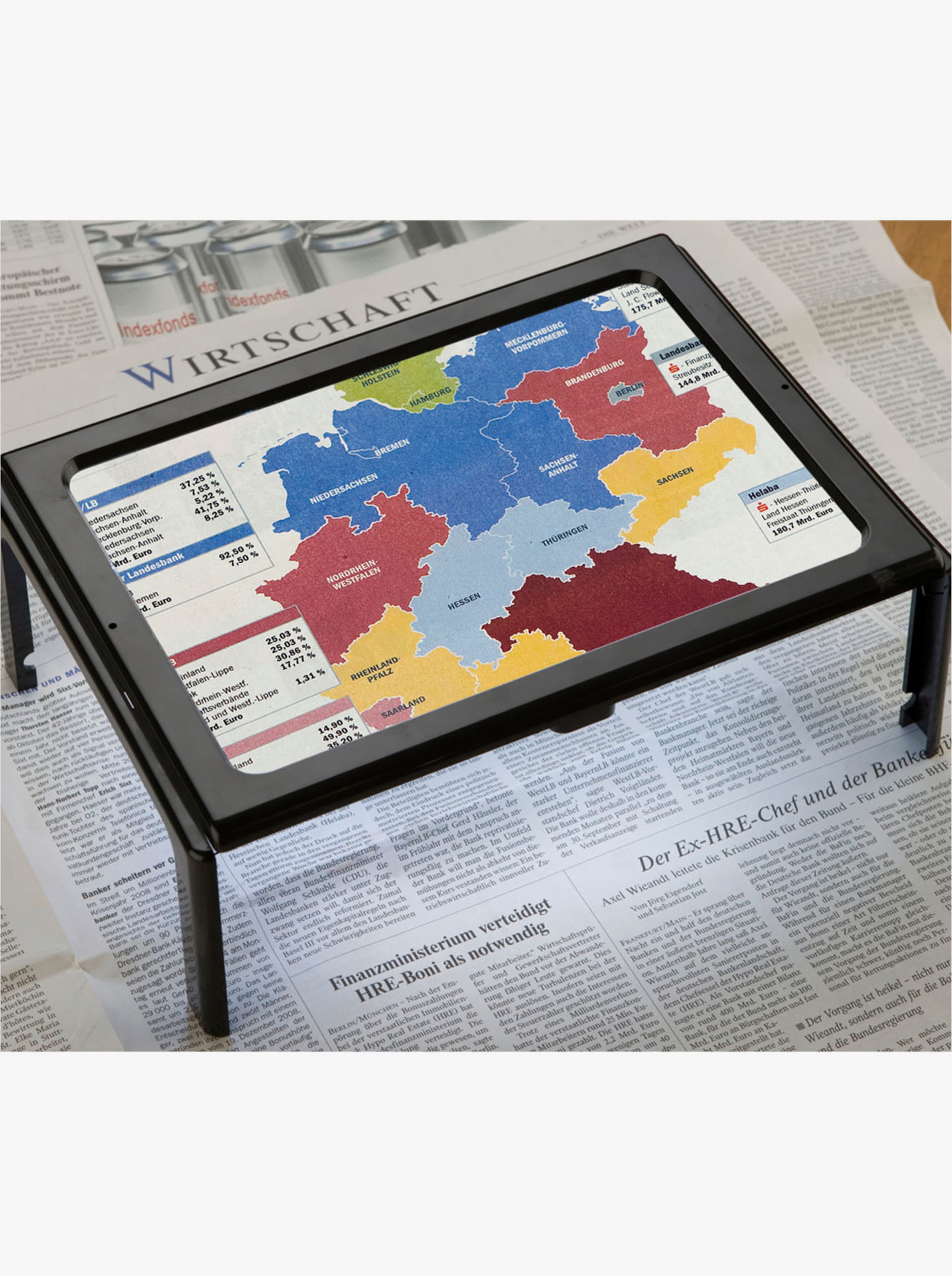 Leselupe mit Licht in schwarz | Witt