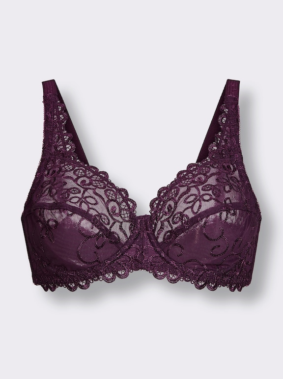 Viania Bügel-BH mit Tüllstickerei in traube | Witt