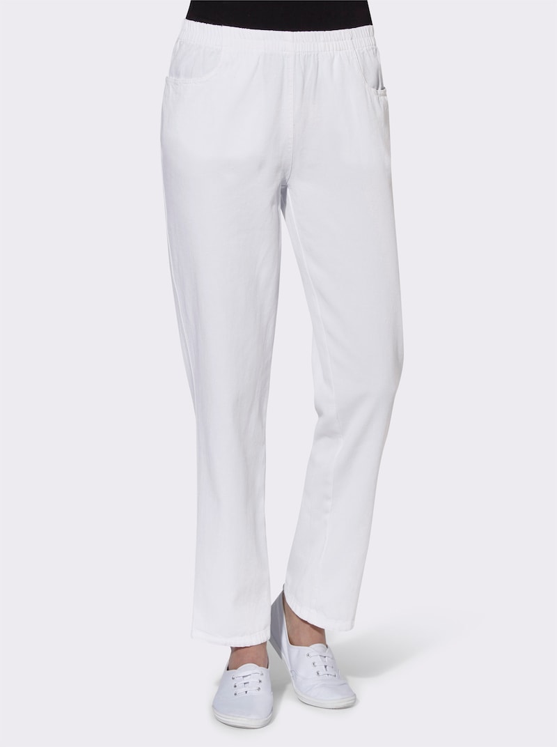 Weisse Schlupfhose Damen