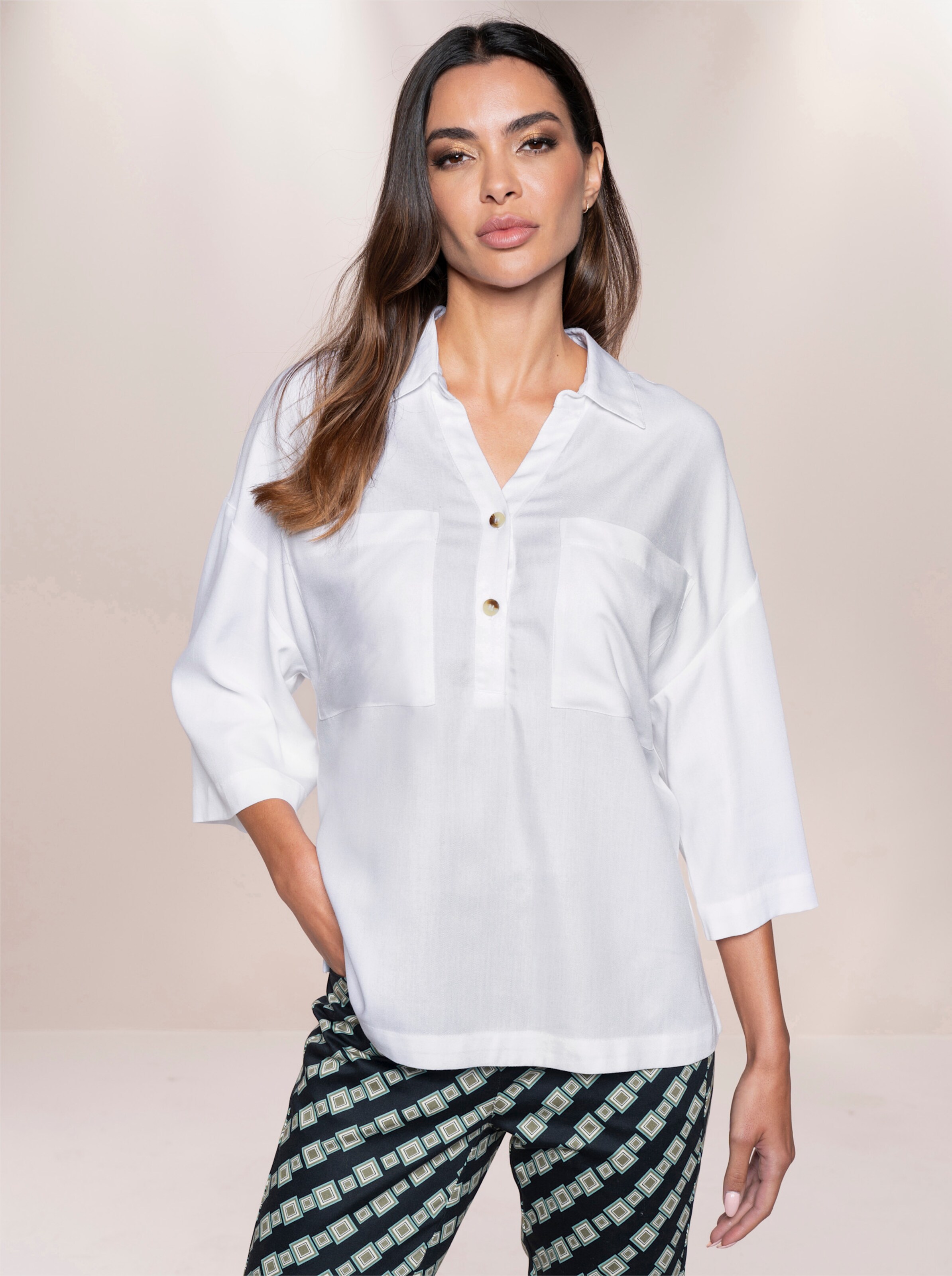 heine Bluse in ecru | heine
