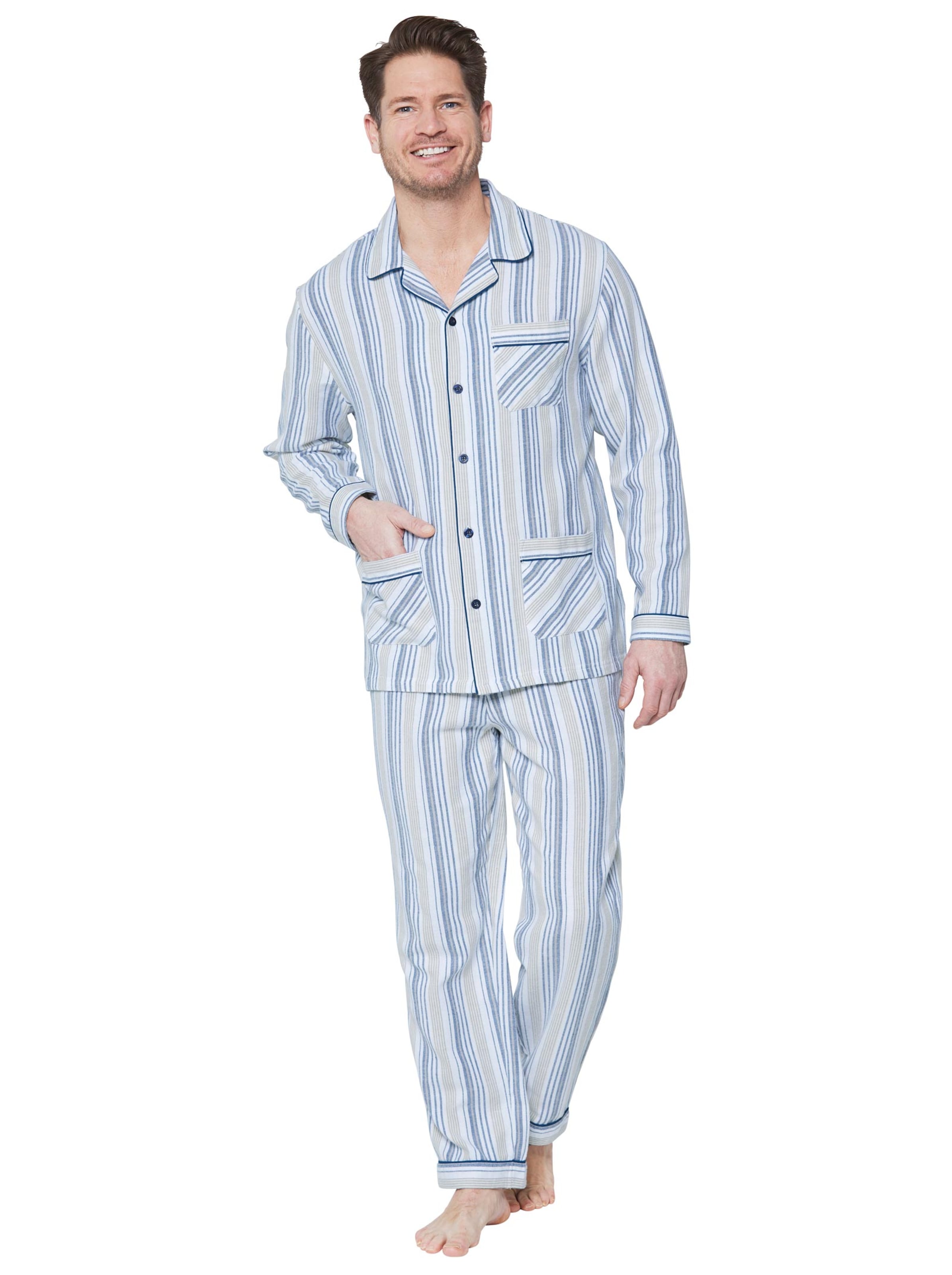 Pyjama in blau-gestreift | WITT WEIDEN
