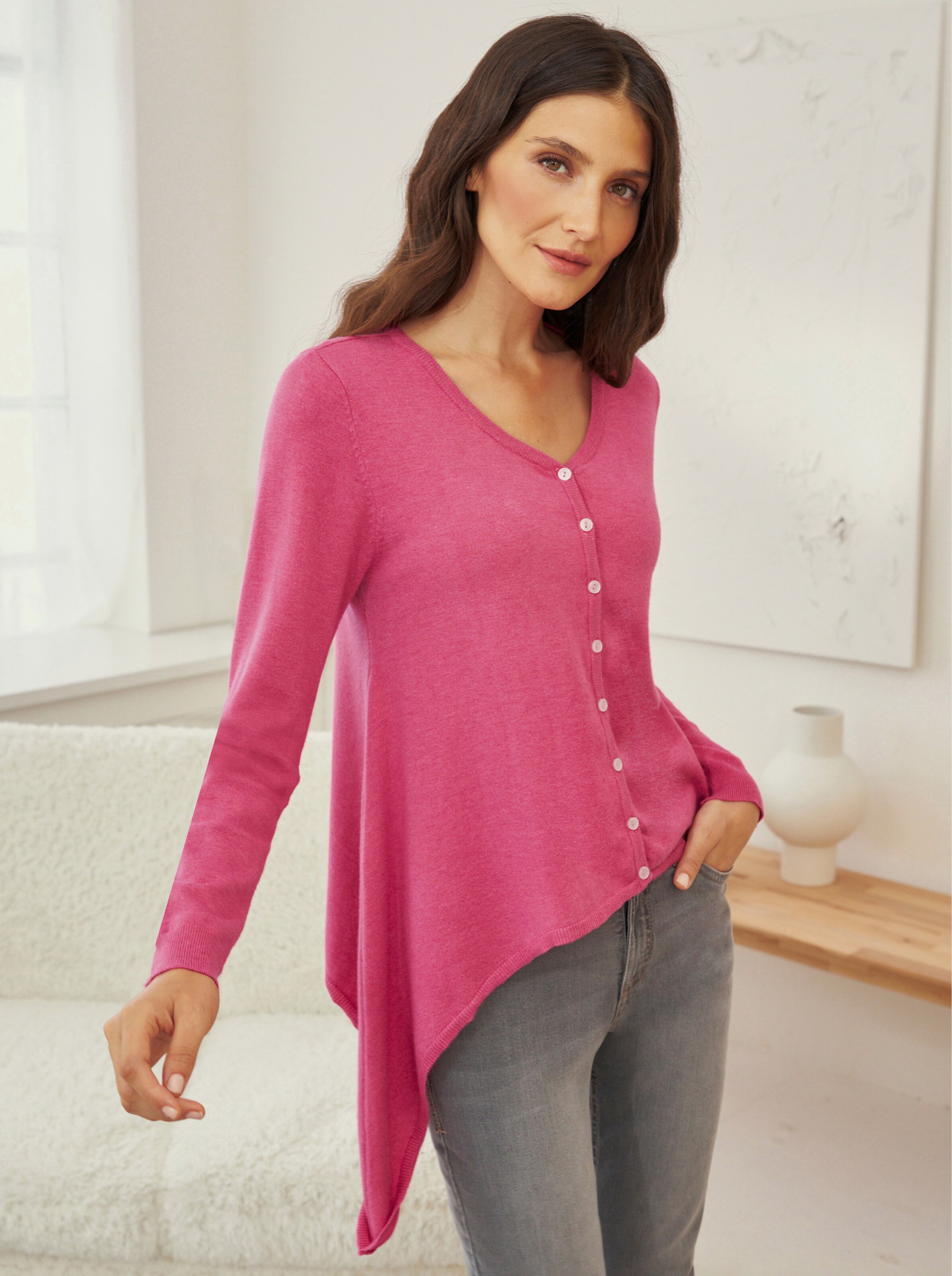 heine Cardigan in fuchsia | heine