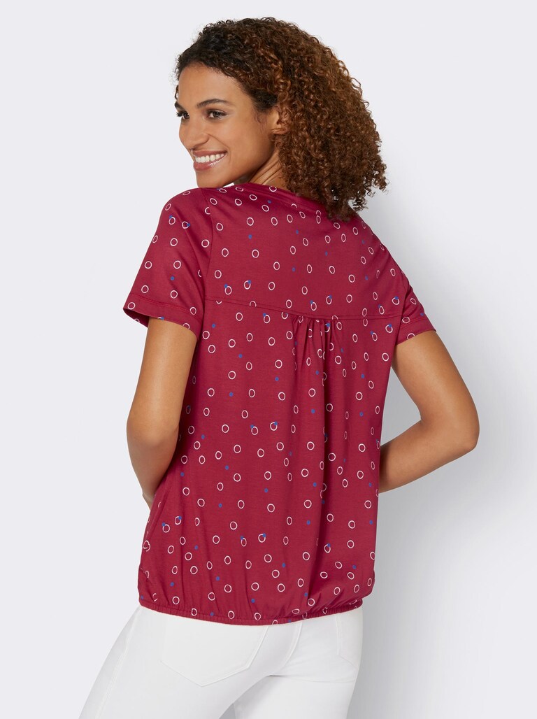 Print-Shirt in kirsche-weiß-bedruckt | WITT WEIDEN