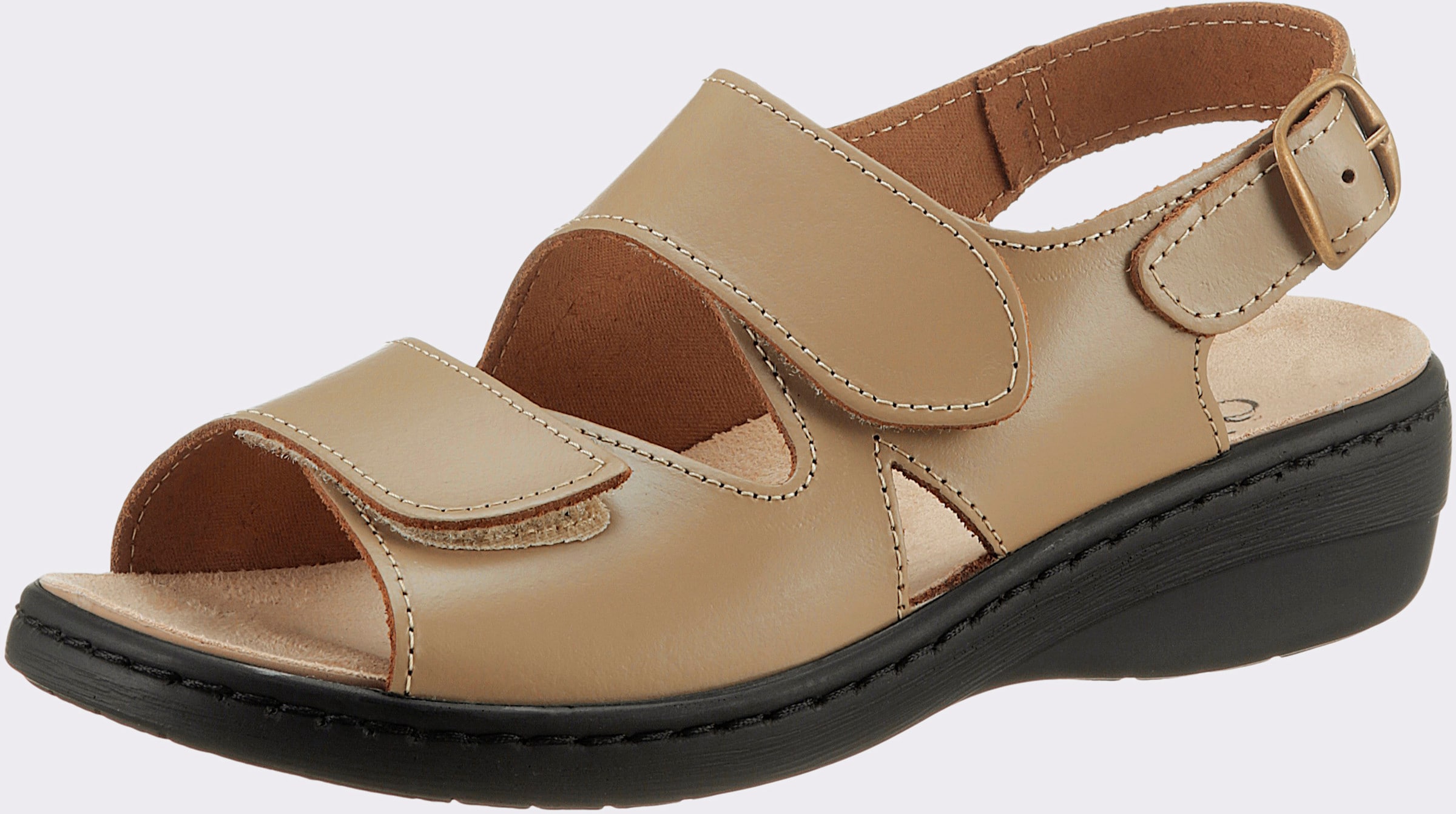 airsoft comfort+ sandaaltjes in beige | Witt