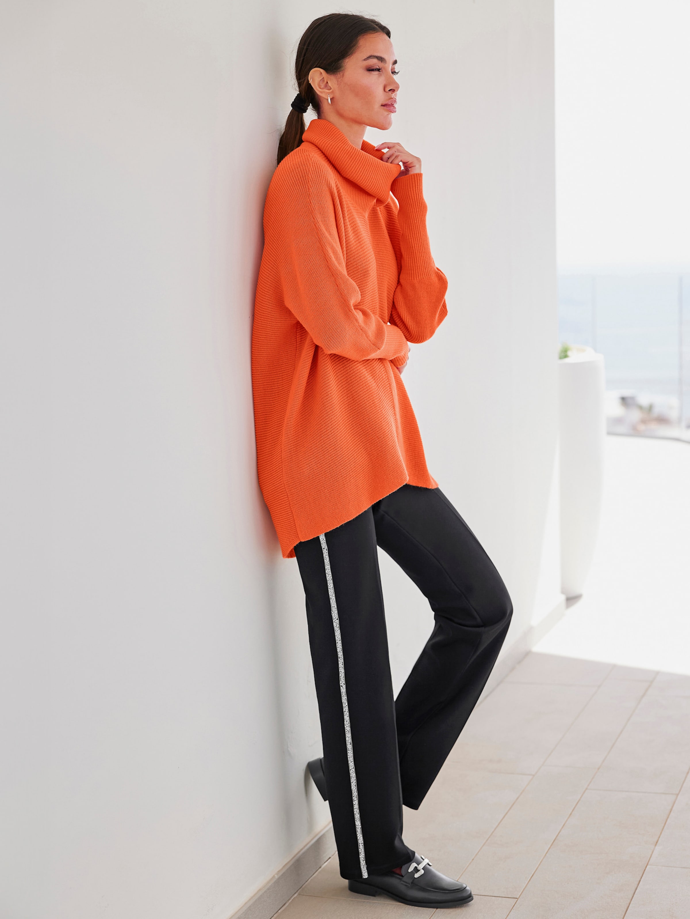 heine Rollkragenpullover in orange | heine