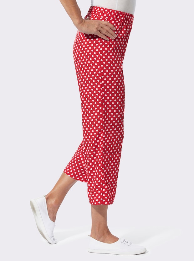 Culotte i röd-vit, prickig | Your Look... for less!